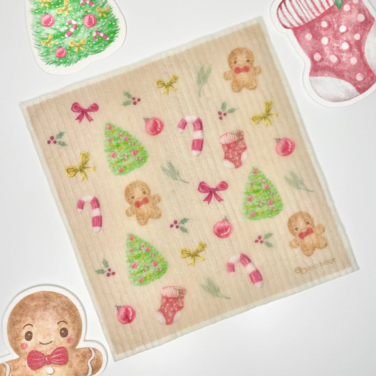 Merrycute Christmas Sponge Cloth | Art Noise