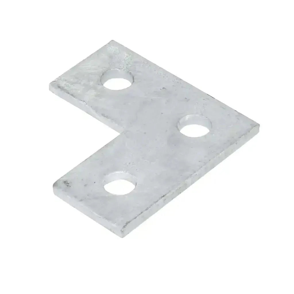 Byson Strut Flat Plate Connector, 90 Degree - 3 Hole | Art Noise